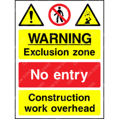 Warning exclusion zone