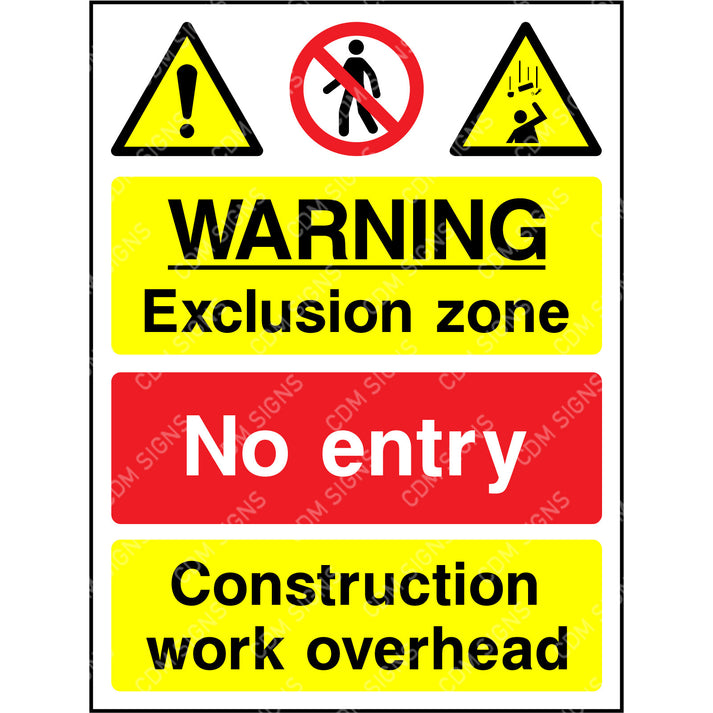 Warning exclusion zone