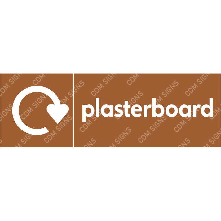 Recycling plasterboard sign - Site signs